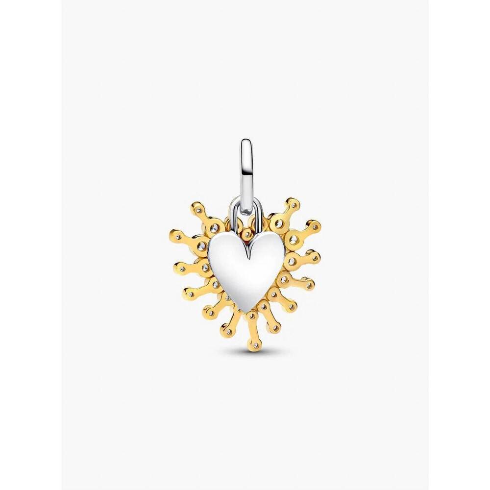 Pandora | Jewelry | New Pandora Radiant Heart Double Dangle Charm In ...